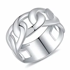 Kollektionsprov panzer ring i silver